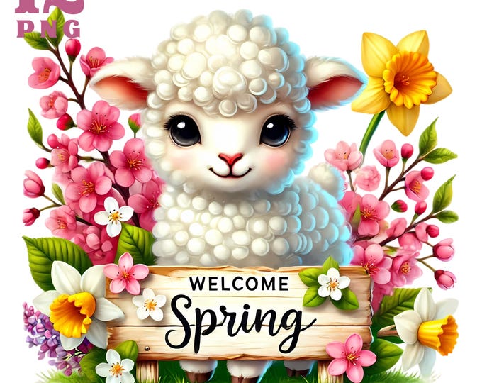 Sheep Clipart, Black Sheep Clipart, Lamb Clipart, Spring Clipart ...