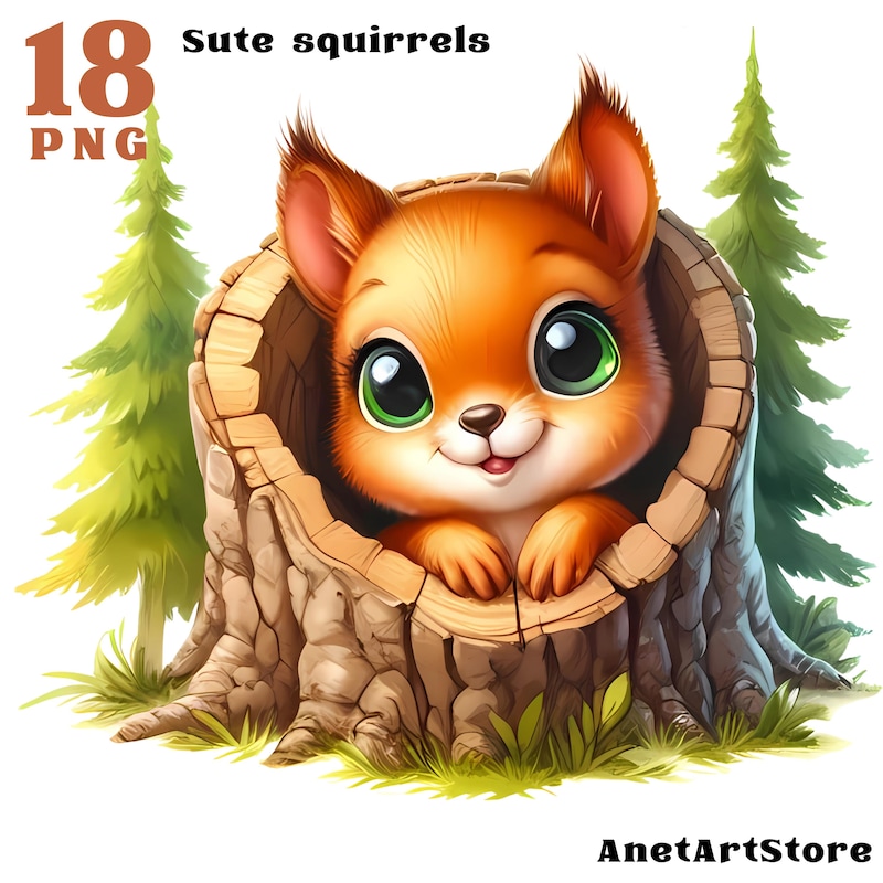 Nursery Squirrel - Etsy