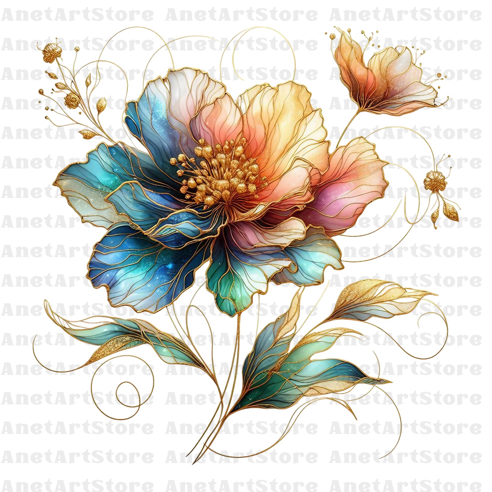 11 Png, Flower Clipart, Magic Flowers Png, Floral Sublimation, Flowers ...