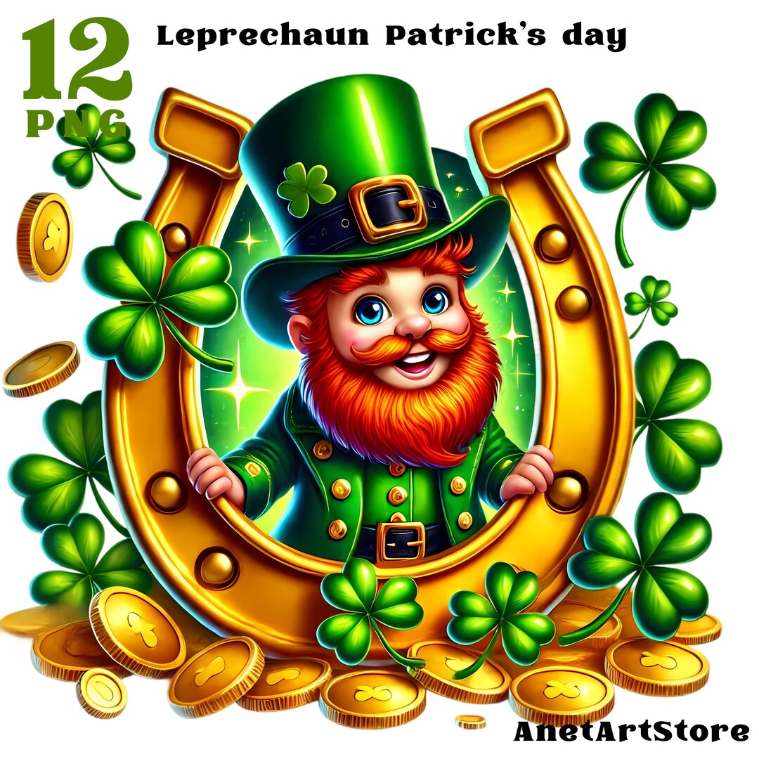 Leprechaun Clipart St. Patrick's Day Clipart Green Clipart Clover ...