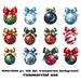 Christmas Tree Ornaments Clipart, Christmas Clipart, Holiday Png, New ...