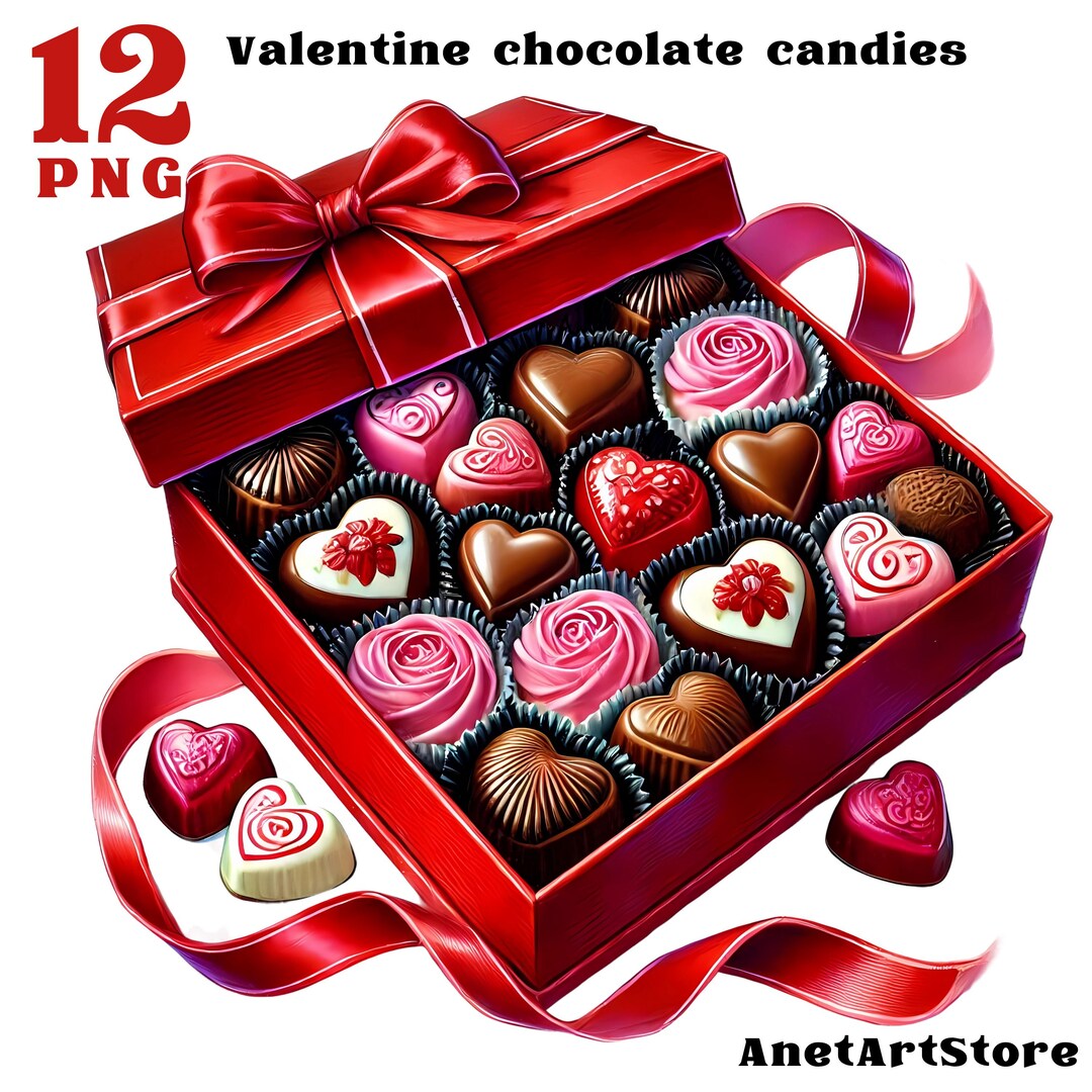 Valentine Clipart Valentine Chocolate Clipart Valentine's Day Valentine ...