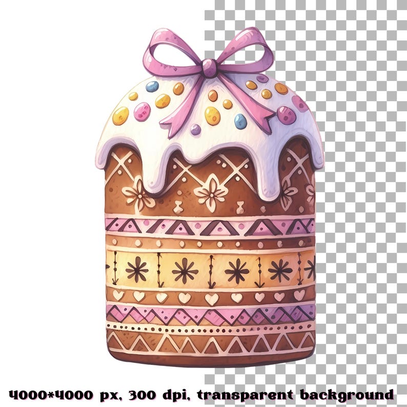Easter Clipart, Easter Gingerbread Clipart, Easter Sublimation, Easter ...