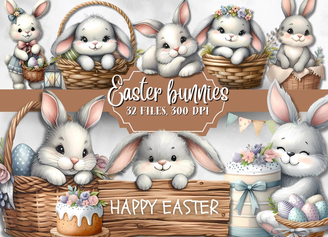 Easter Clipart, Easter Bunnies Png, Easter Eggs Clip Art, Easter ...