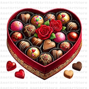 Valentine Clipart Valentine Chocolate Clipart Valentine's Day Valentine ...