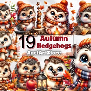 Hedgehog Clipart, Hedgehogs Clipart, Autumn Clipart, Fall Clip Art ...
