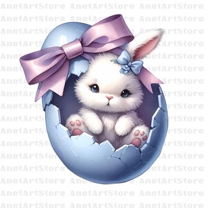 Easter Bunny Clipart, Easter Egg Clipart, Easter Sublimation, Easter ...