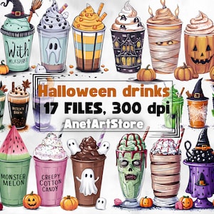 Cocktail Clipart, Halloween Cocktail Png, Spooky Clipart, Halloween ...
