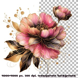 13 Png, Flower Clipart, Magic Flowers Png, Floral Sublimation, Flowers ...