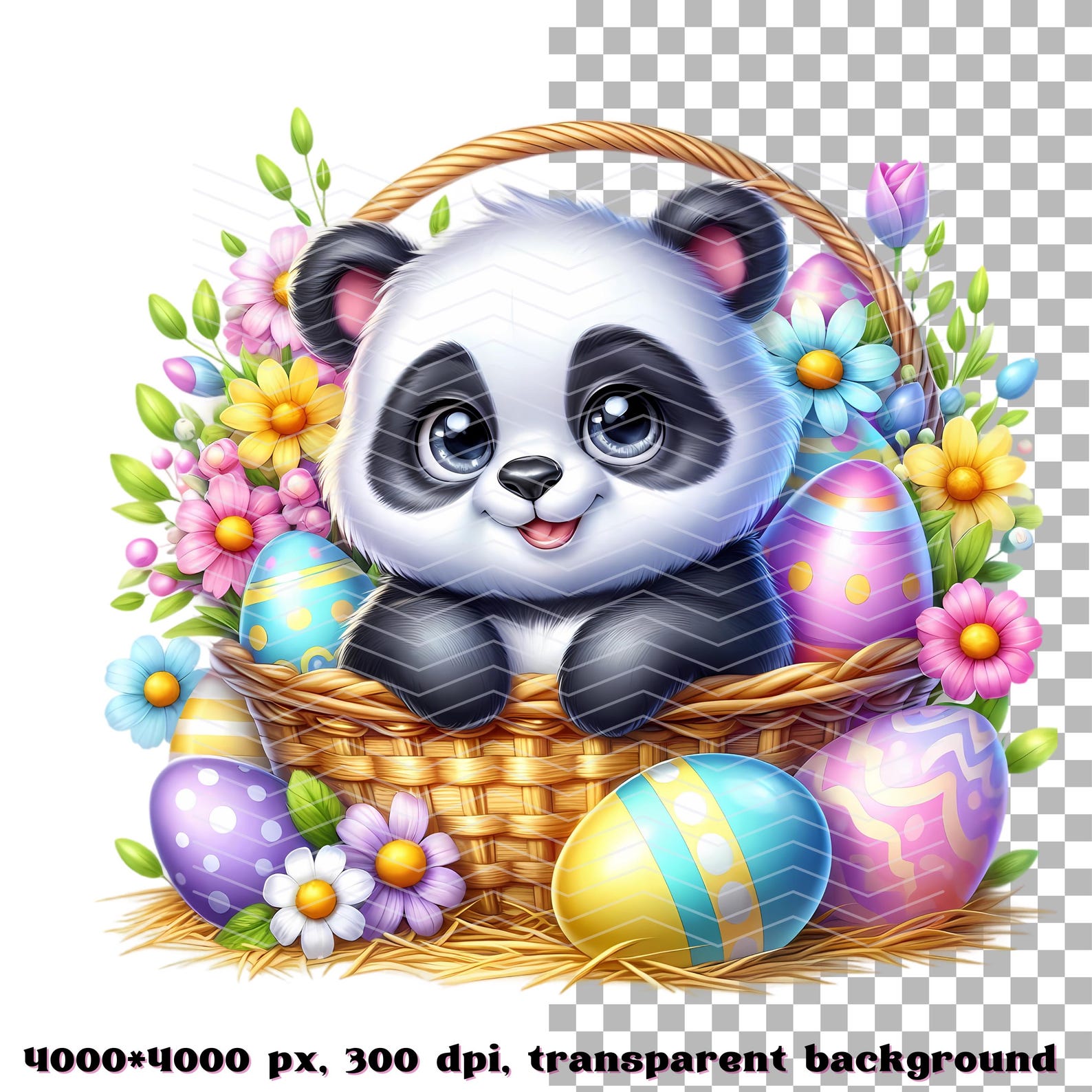 Easter Clipart, Easter Panda Png, Easter Egg Clip Art, Easter ...