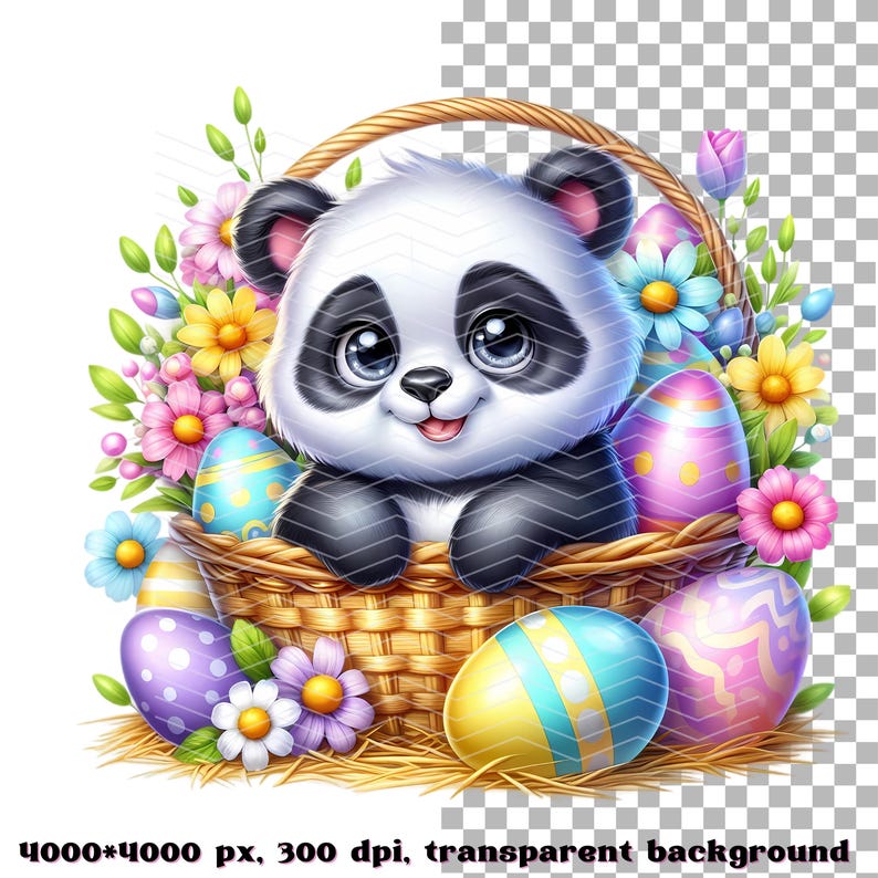 Easter Clipart, Easter Panda Png, Easter Egg Clip Art, Easter ...