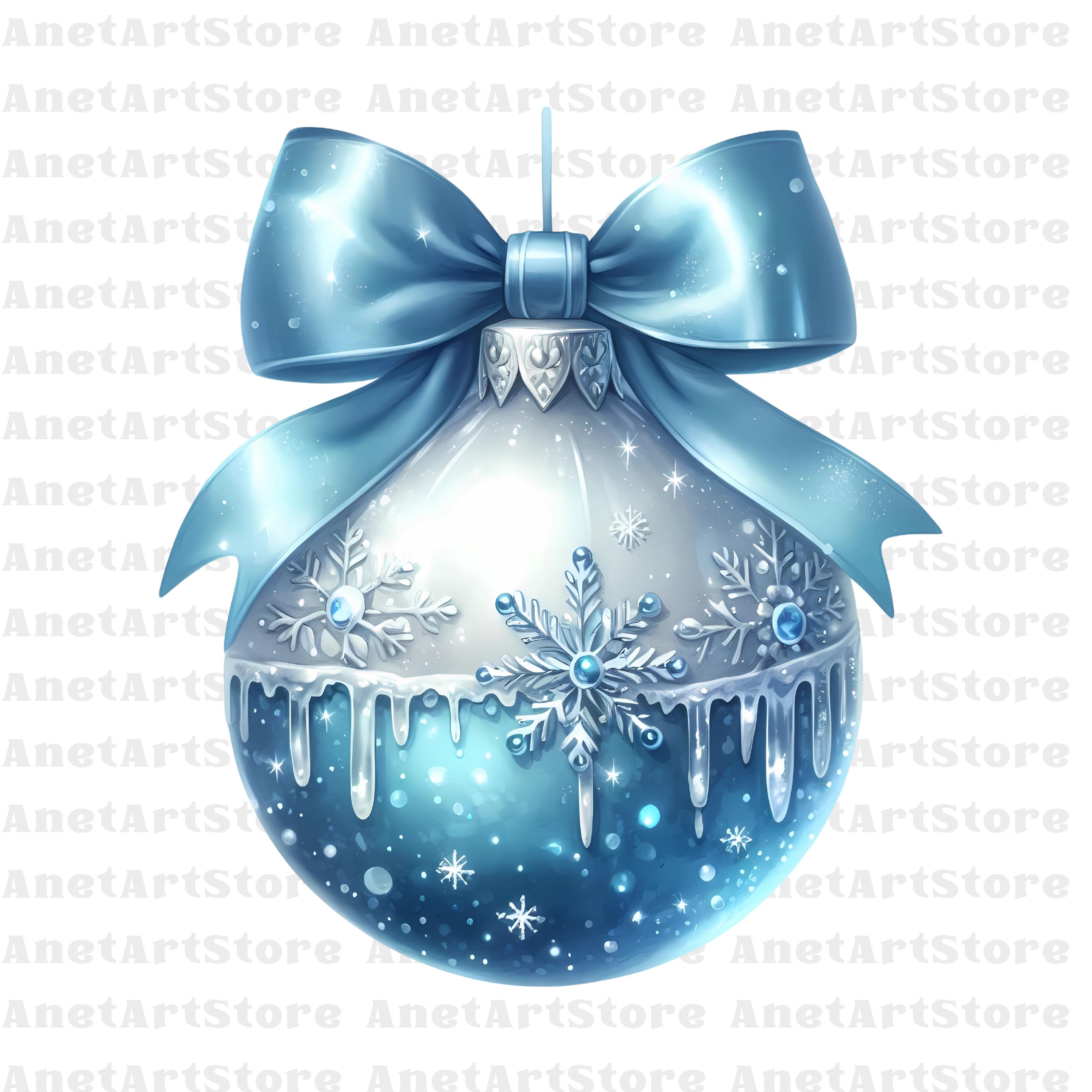 Christmas Tree Ornaments Clipart, Christmas Clipart, Holiday Png, New ...