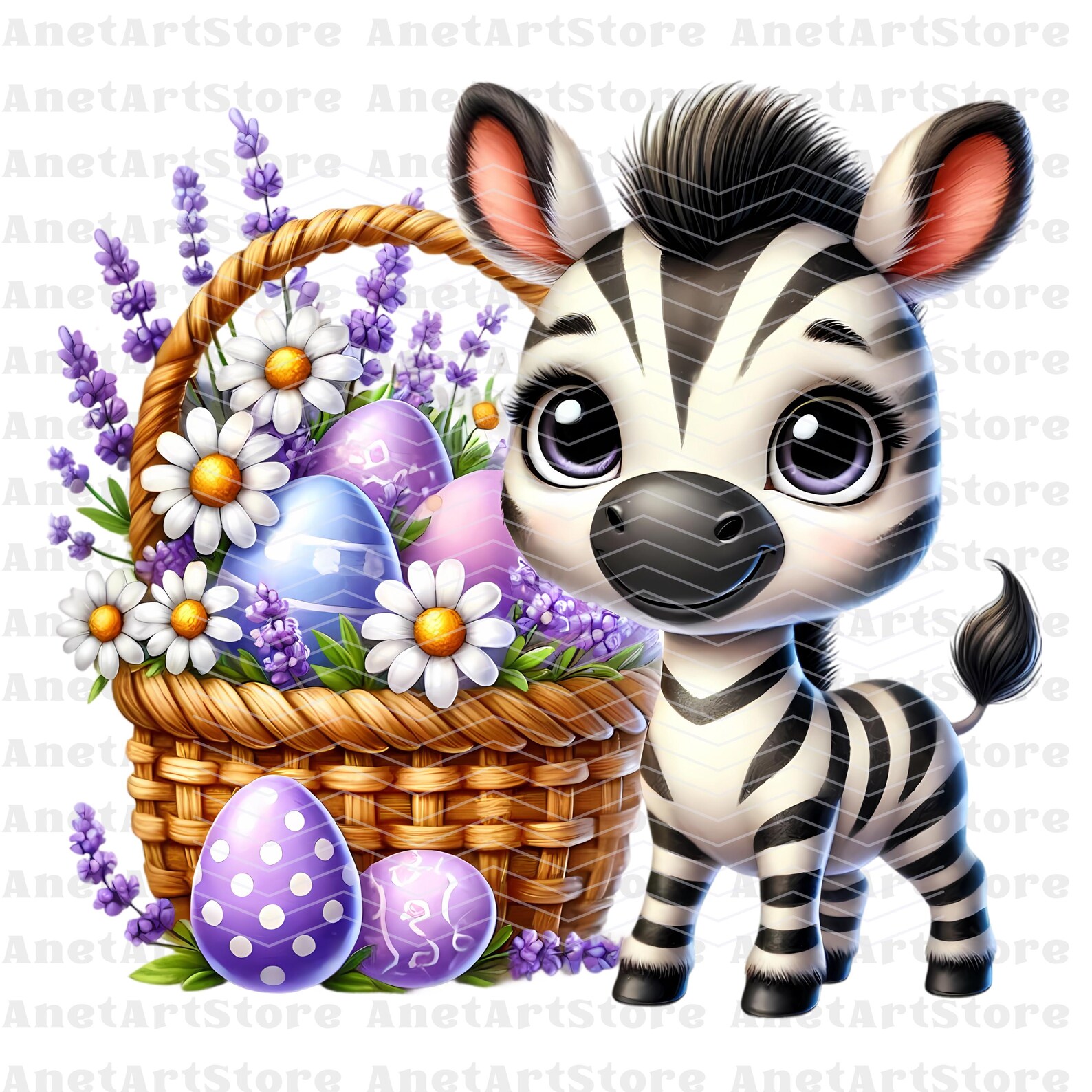 Cute Farm Animals Clipart Easter Clipart Farmhouse Illustration Easter ...