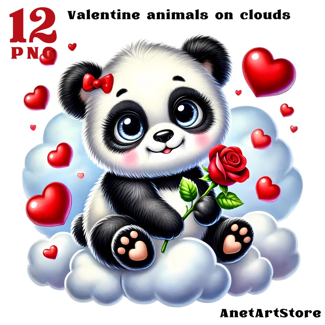Valentine Clipart Valentine's Day Valentine Animals Love Clipart Bunny ...