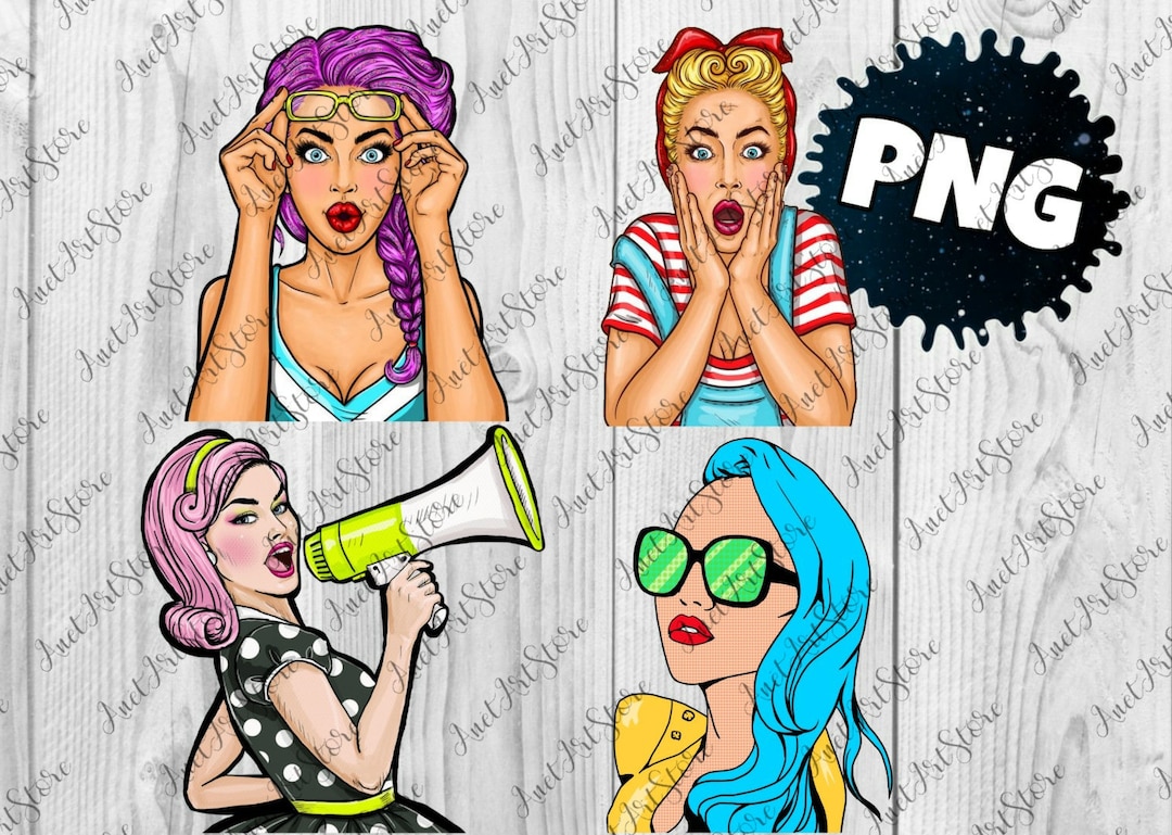 Pop Girl PNG Clipart, Pop Png, Digital Print, File Digital Download ...