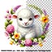 Spring Clipart Cute Sheep Clipart Spring Sheep Png Cute Spring Lamb ...