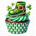 Cupcake Clipart St Patrick's Day Clipart Green Clipart Clover Clipart ...