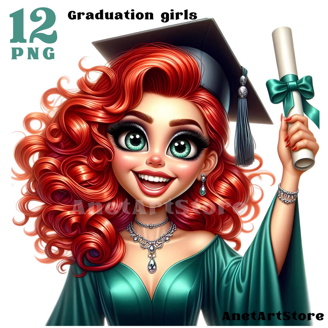 Graduation Clipart Graduation Girl Clipart Senior Clipart Grad Girl ...