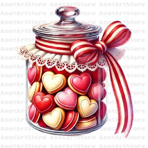 Valentine Clipart Valentine Cookie Clipart Valentine's Day Valentine ...