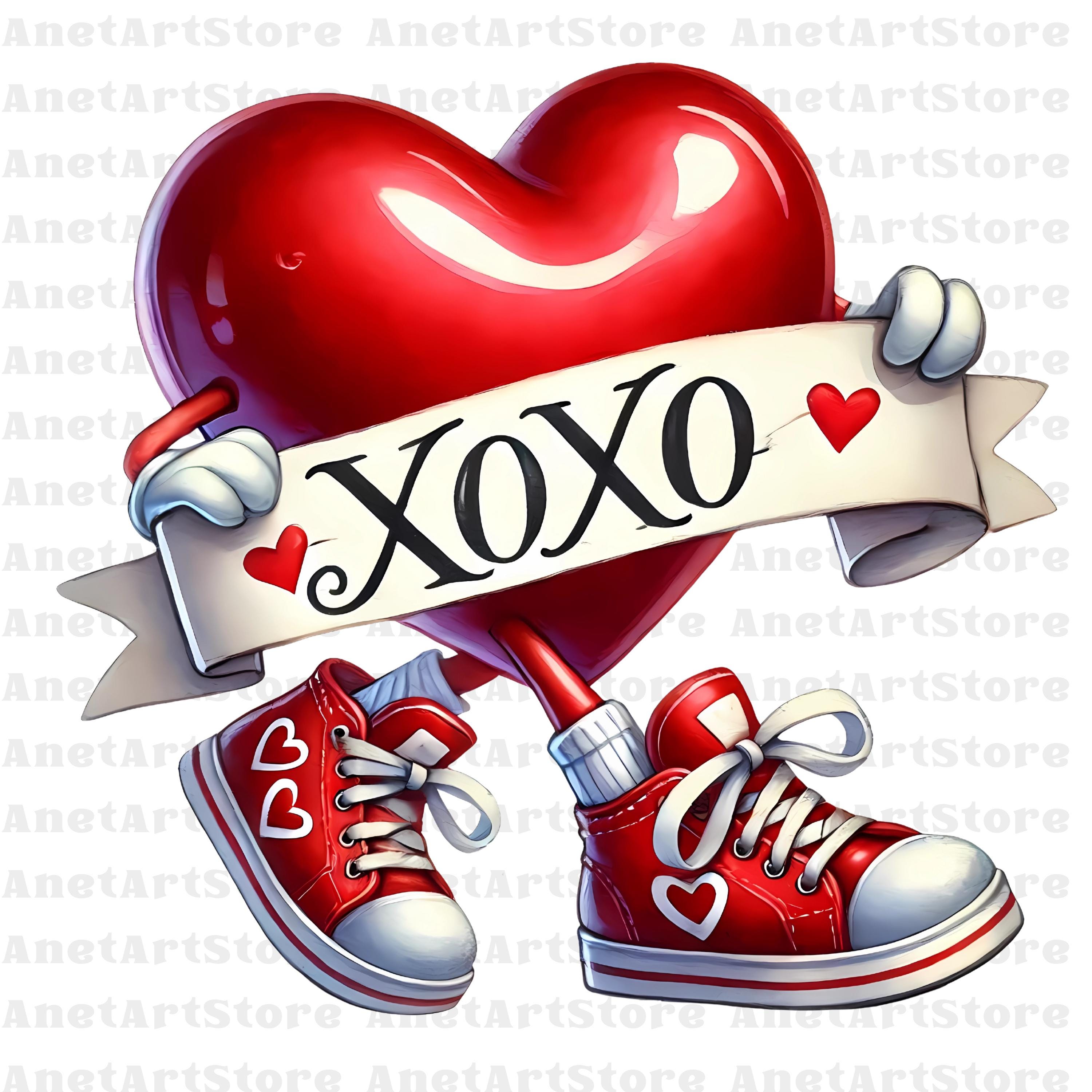 Heart Clipart Funny Valentine Clipart Valentine's Day Illustration ...