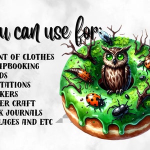 Donut Clipart, Halloween Donut Png, Spooky Clipart, Donuts Clipart ...