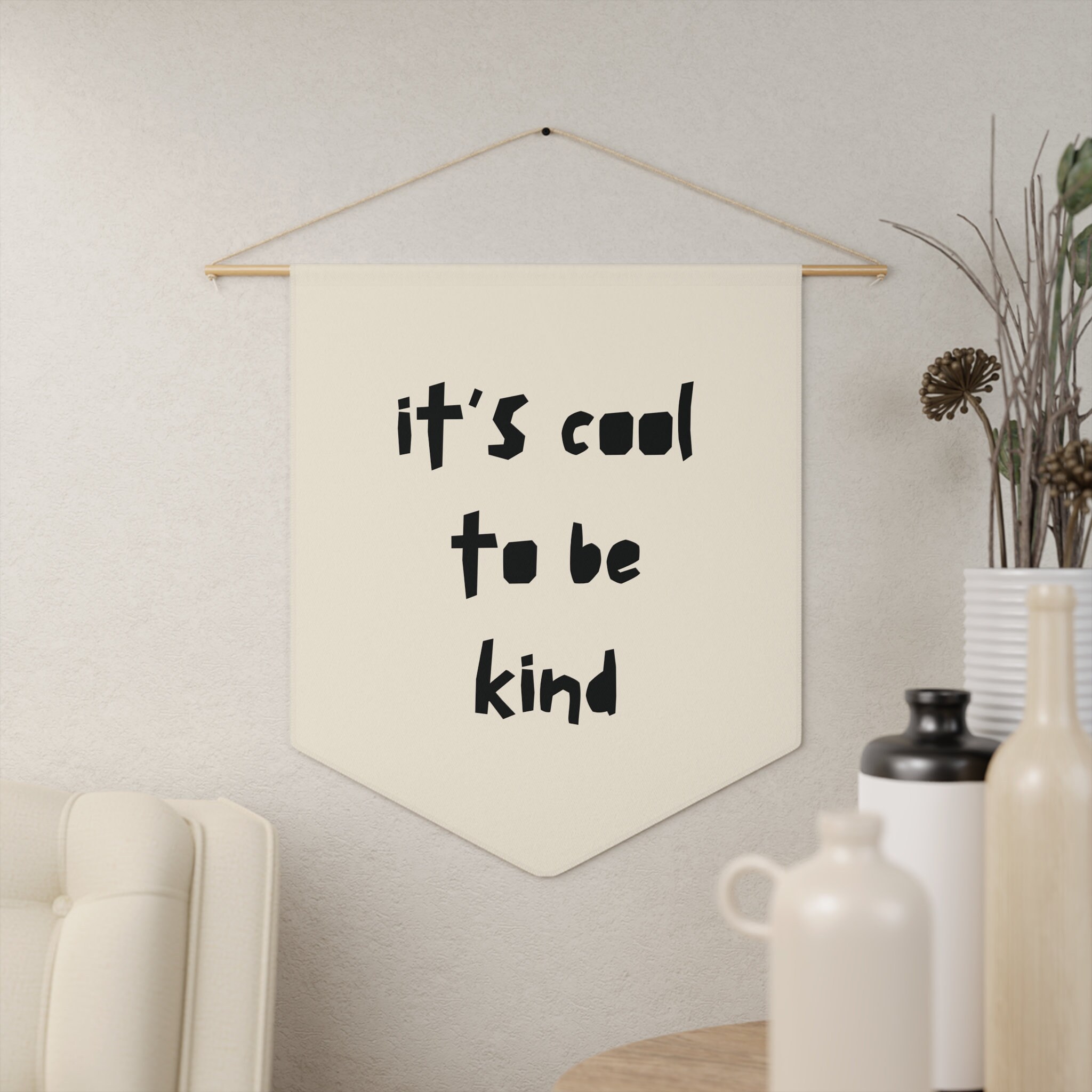 It's Cool to Be Kind Wall Banner, Kids Decor, Kids Room Flag, Cool to ...
