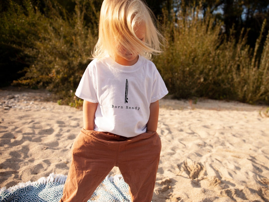 SURF KIDS T-SHIRT, Surfer Kids Shirt, Born Ready T-shirt, Surf Baby ...