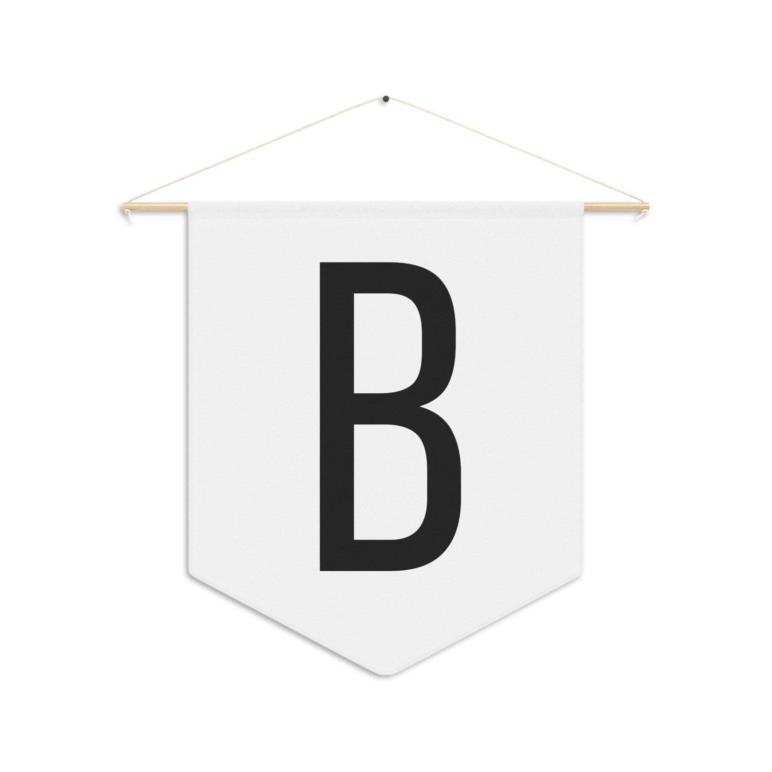 CUSTOM INITIAL Letter Wall Banner, Monogram Wall Flag, Personalised ...