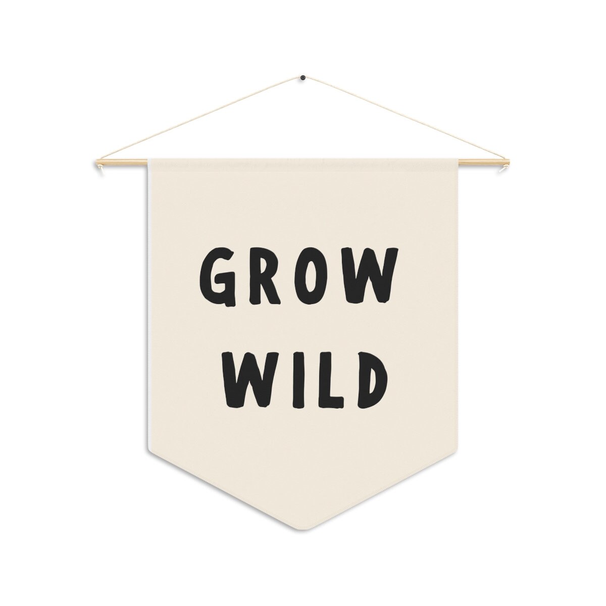 GROW WILD Wall Flag, Kids Room Wall Pennant, Kids Wall Decor, Kids Room ...