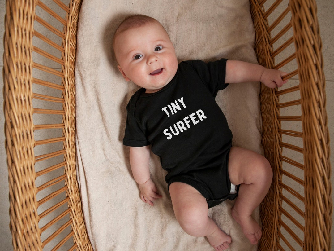 Tiny Surfer Bodysuit, Surf Baby, Little Surfer Onsie, Surf Kids, Surfer ...