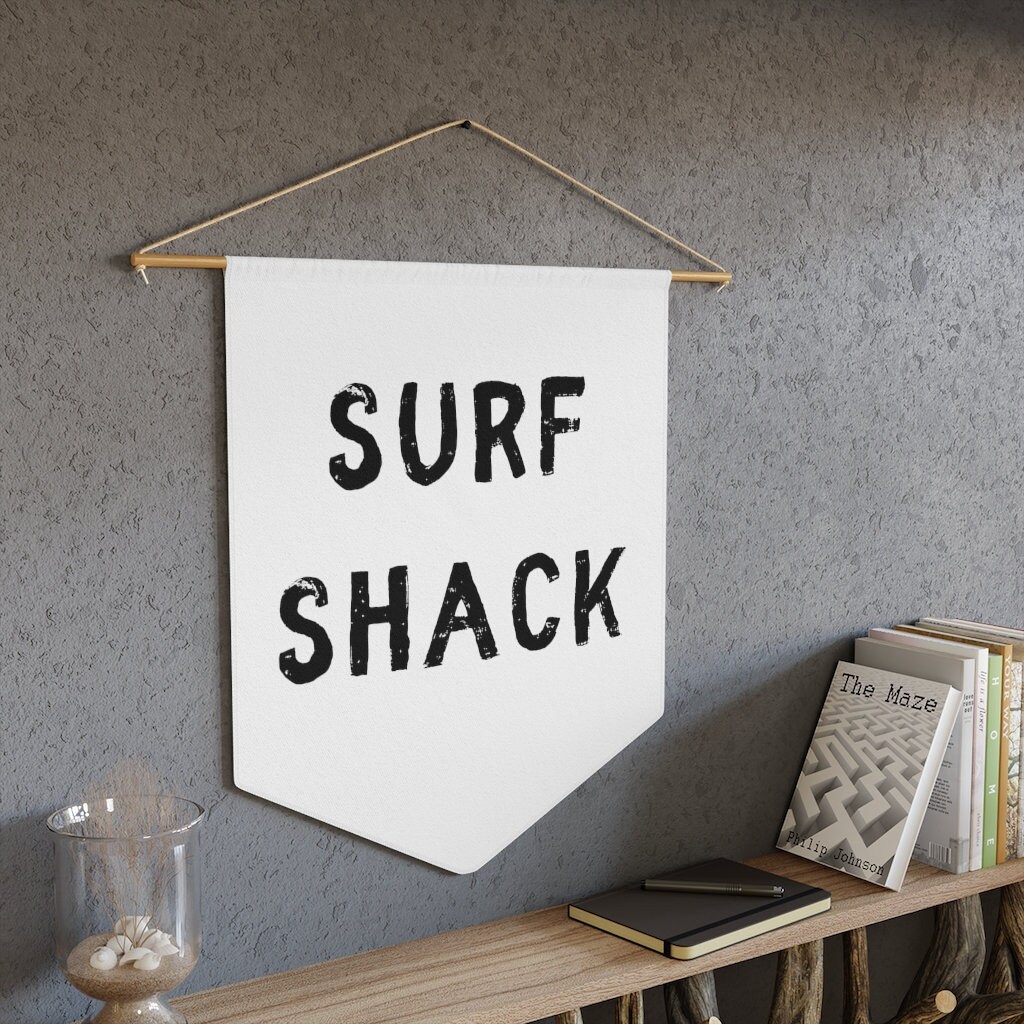 Surf Shack Wall Flag, Surf Shack Wall Banner, Surf Wall Pennant, Surf ...