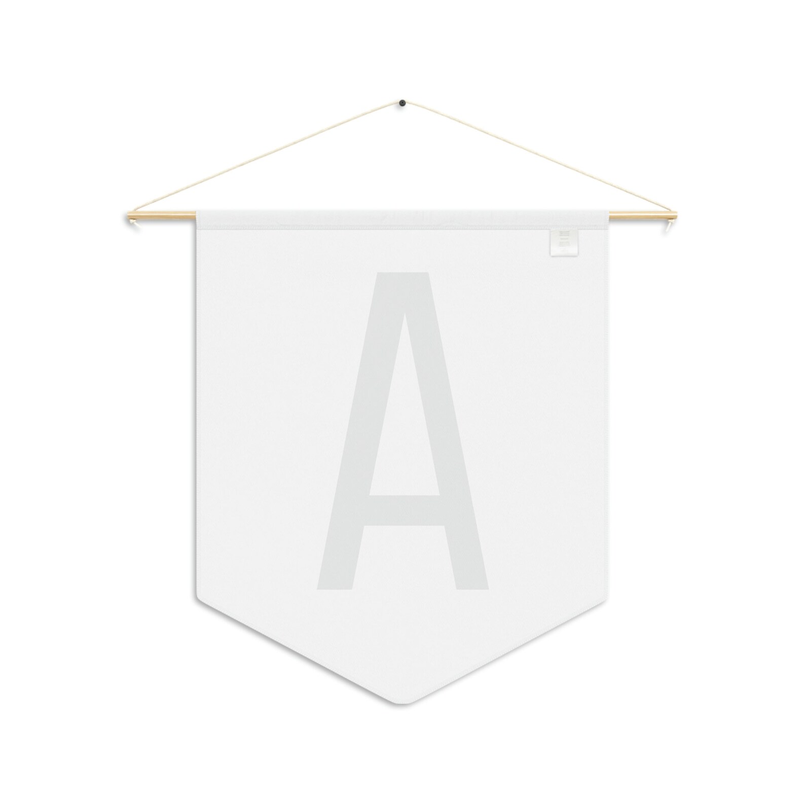 CUSTOM INITIAL Letter Wall Banner, Monogram Wall Flag, Personalised ...