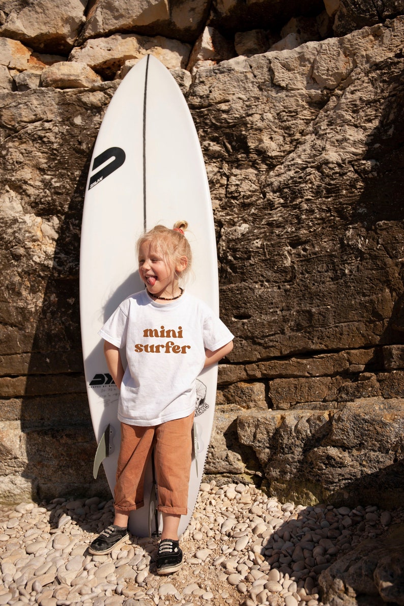 MINI SURFER Kids Tshirt, Surfer Kids Tshirt. Surfer Boy Gift, Surfer ...