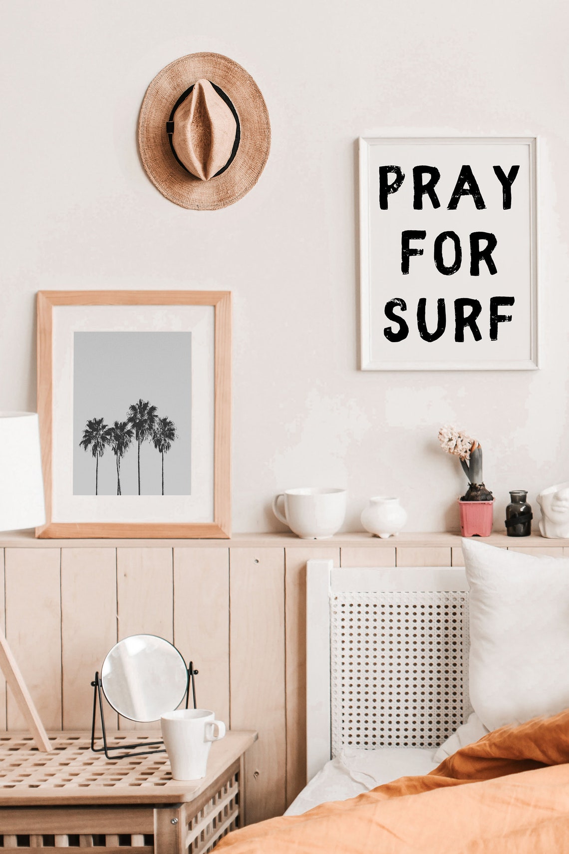 Pray for Surf Poster, Surf Wall Decor, Surf Nursery, Surf Kids Room ...