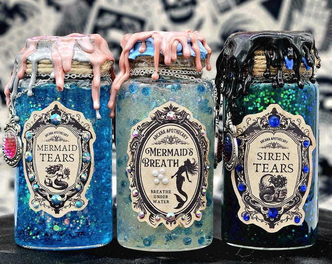 Mermaid Tears, Mermaid's Breath, Siren Tears, STATIC Magic Potion Glass ...