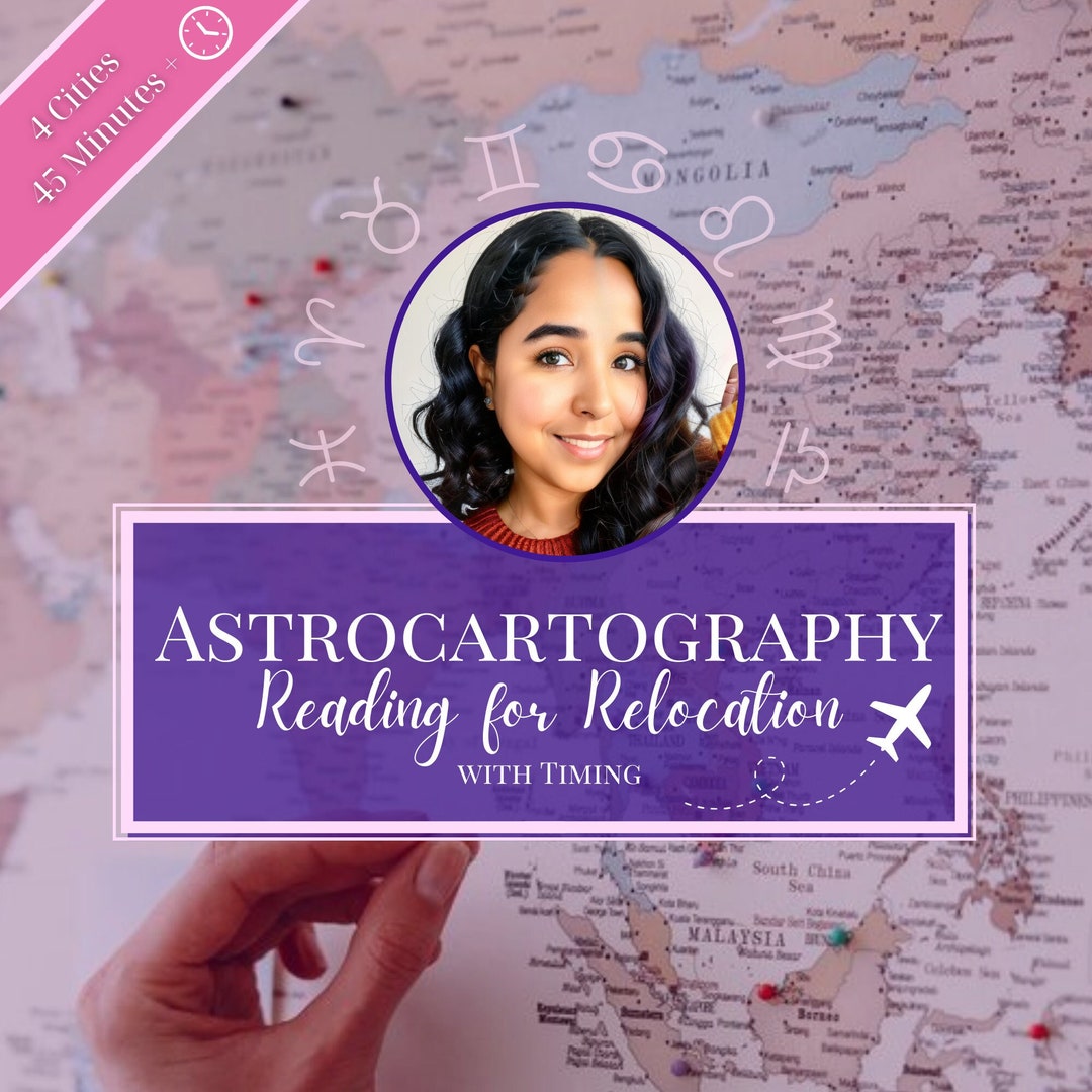 Astrocartography Reading - Travel and Relocation Prediction - 4 Cities ...