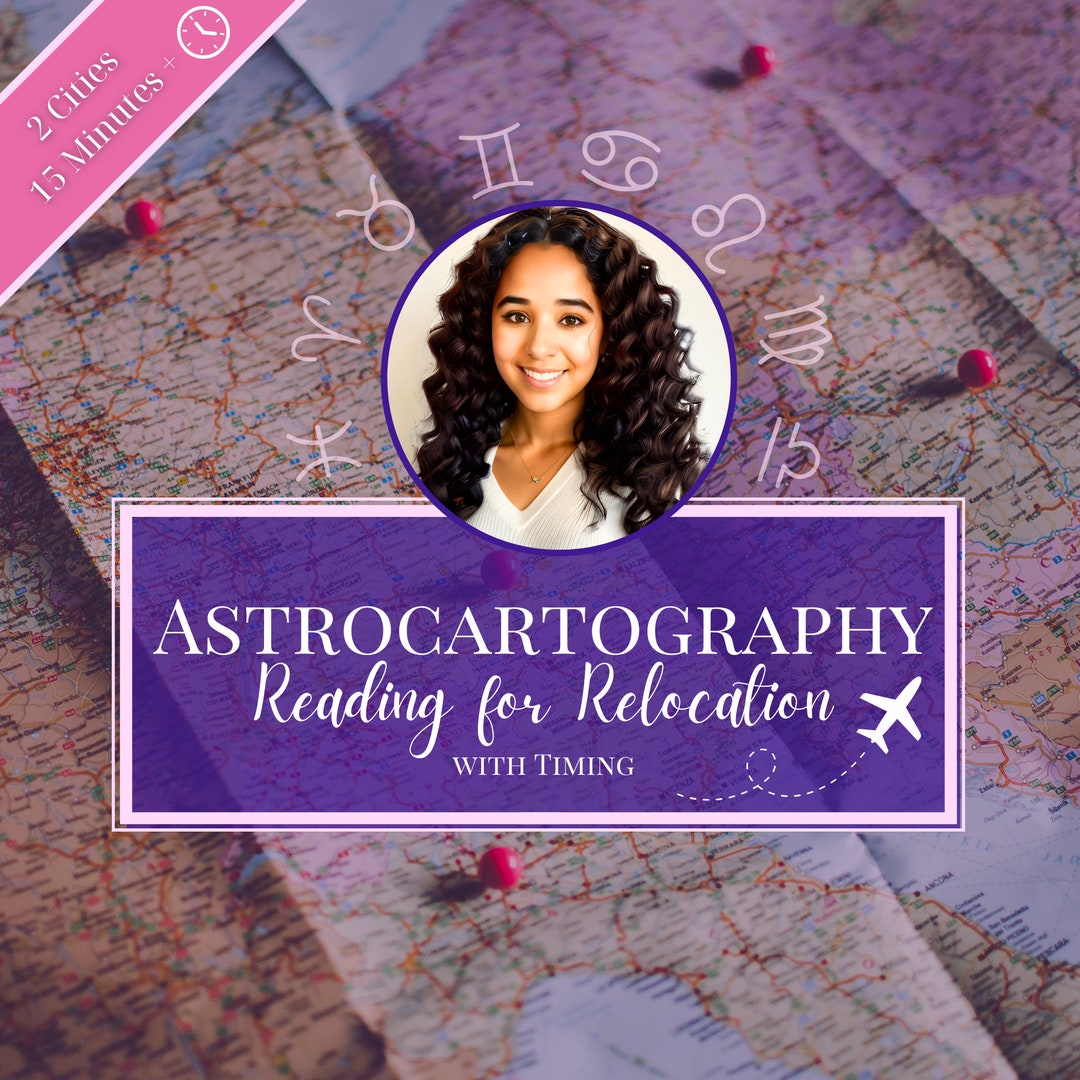 Astrocartography Reading - Travel and Relocation Prediction - 2 Cities ...