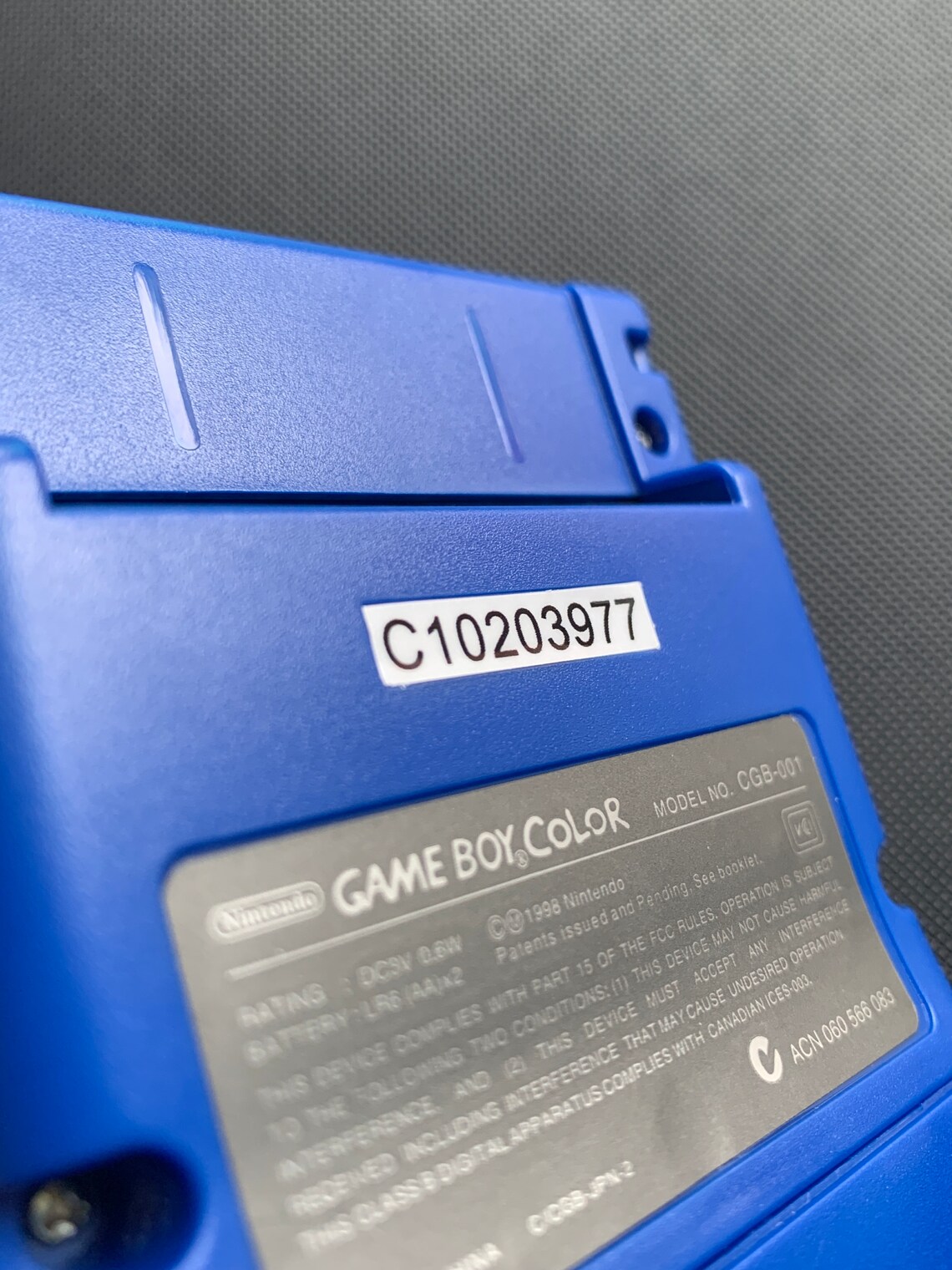 Gameboy Color Colour Back Sticker Decal Serial Number | Etsy