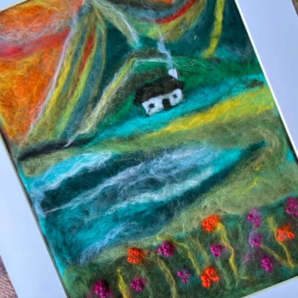 Needle Felt Painting - Etsy