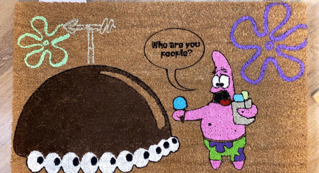 Spongebob Doormat, Welcome Mat, Patrick Star, Spongebob Squarepants ...
