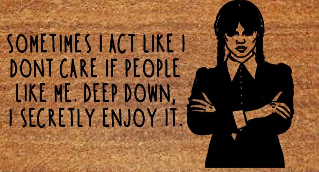 Wednesday, Wednesday Addams, the Addams Family, Welcome Mat, Doormat ...