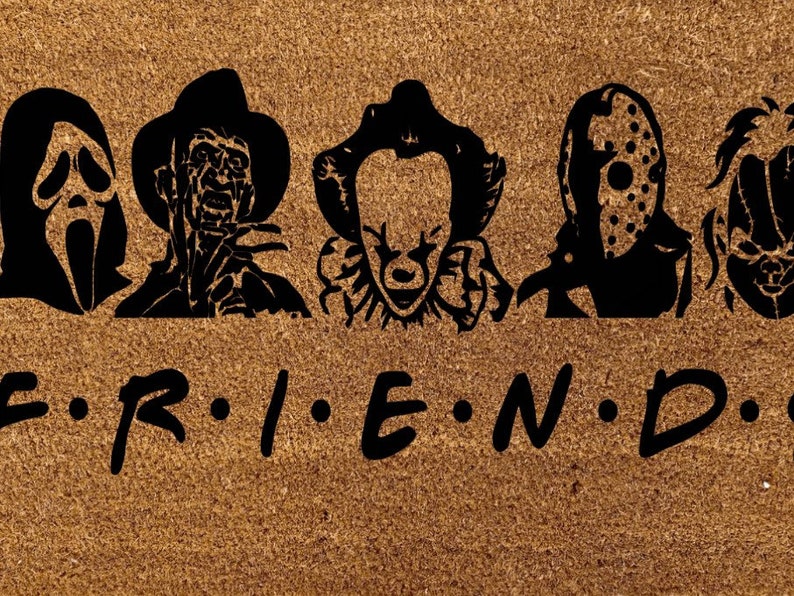 Horror Friends Chucky Freddy Kruger Horror Movie Doormat | Etsy