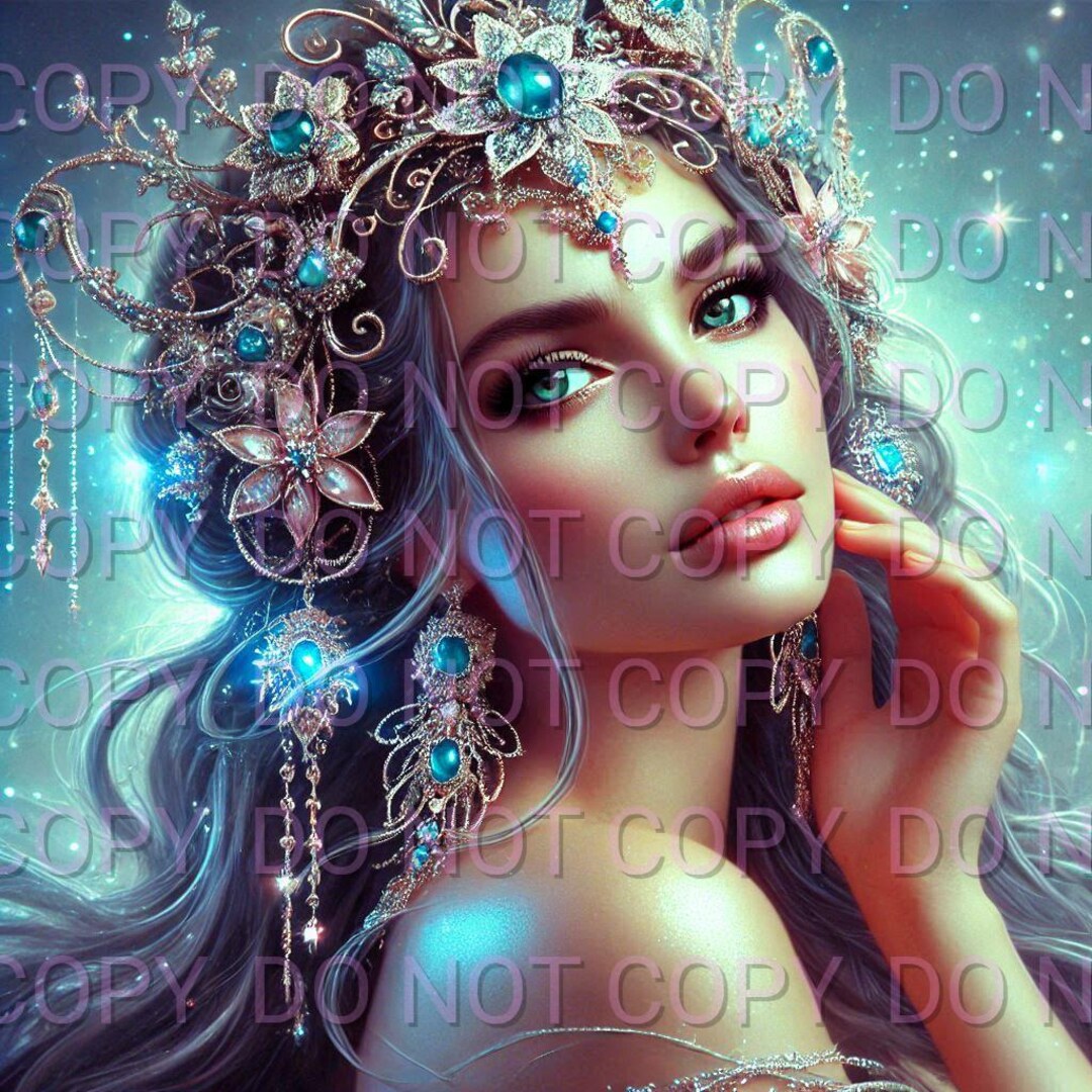 Radiant Goddess of Beauty Panel Design, Repeating Pattern, Digital ...