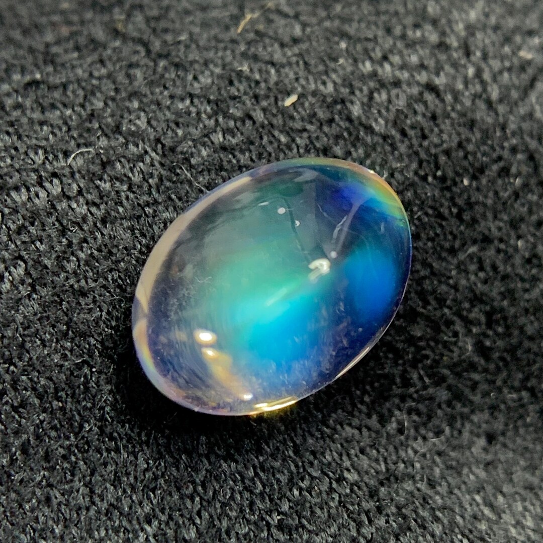 Green Fire Sugarloaf Madagascar Moonstone, Natural Moonstone, Loose ...