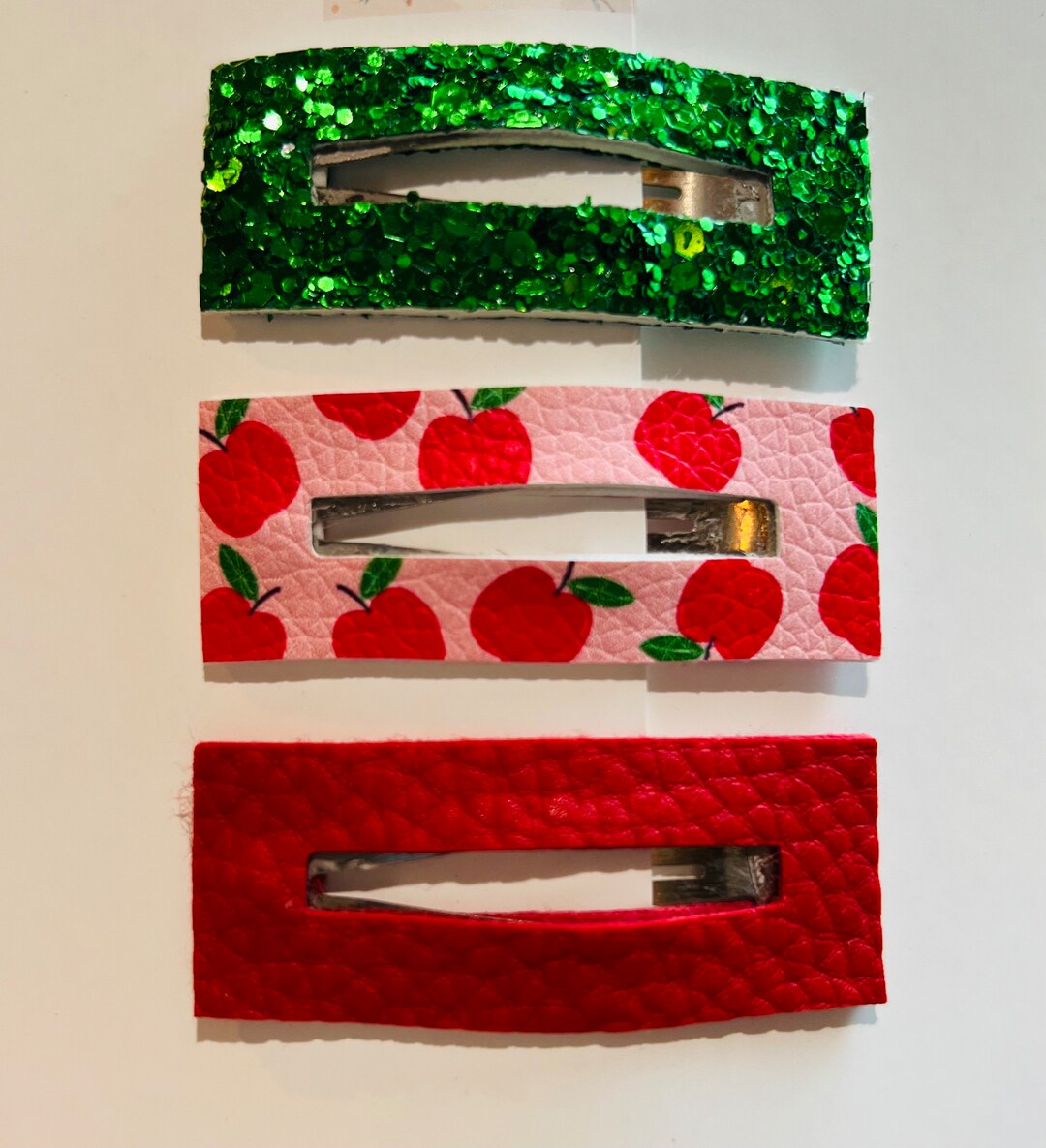 Back to School Snap Clip Sets, Apple Print, Pencil Print Snap Clips - Etsy