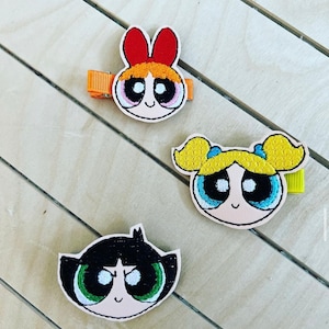 Cartoon Characters, Video Game Character Hair Clips, Girls Hair Clips ...