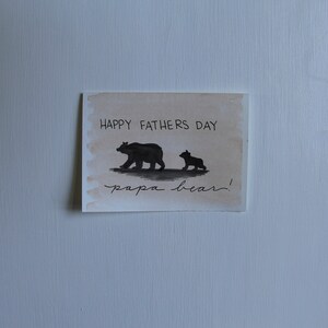 Papa Bear Father’s Day Card - Etsy