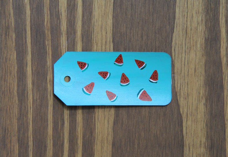 Watermelon Gift Tags - Set of 4 - Etsy
