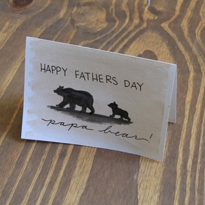 Papa Bear Father’s Day Card - Etsy