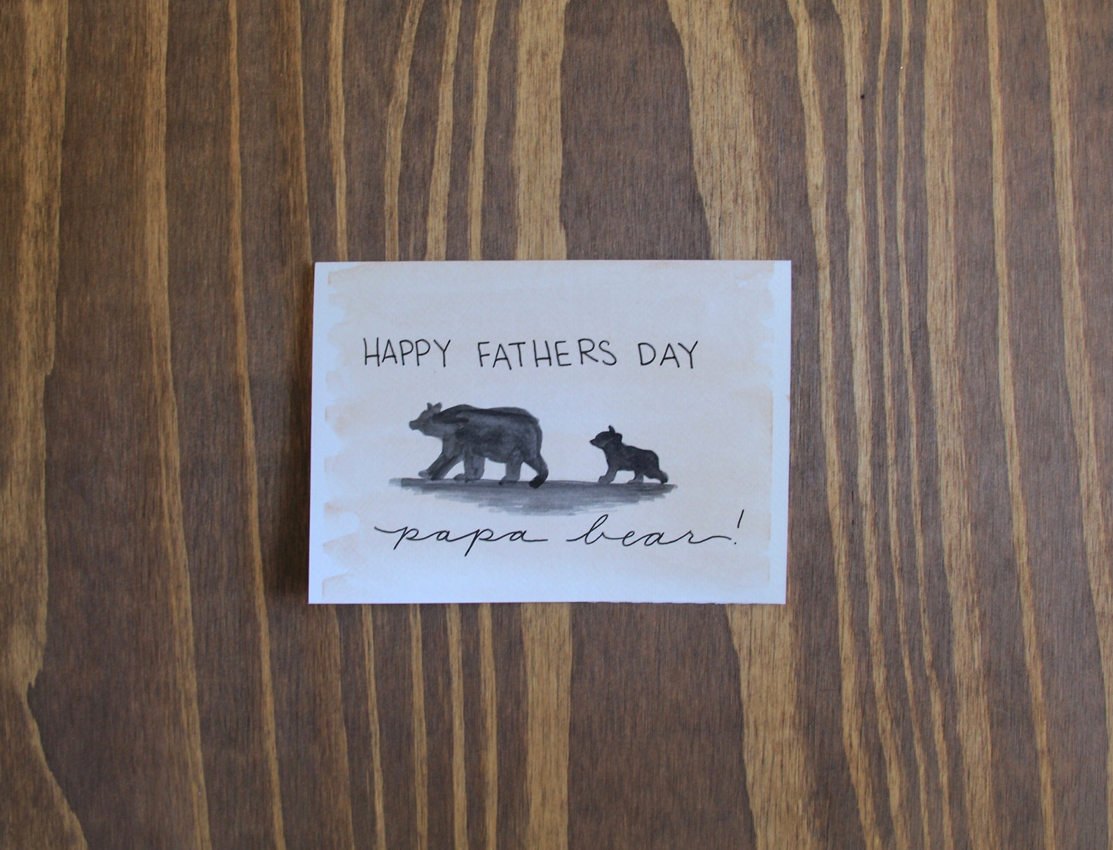 Papa Bear Father’s Day Card - Etsy